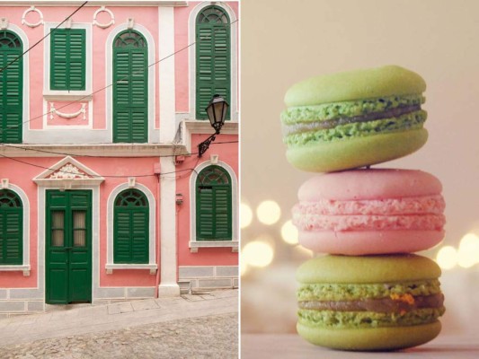 Rosa y verde, la mejor combinación...